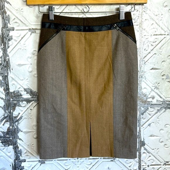 Club Monaco | Skirts | Club Monaco Colorblock Wool Skirt | Poshmark